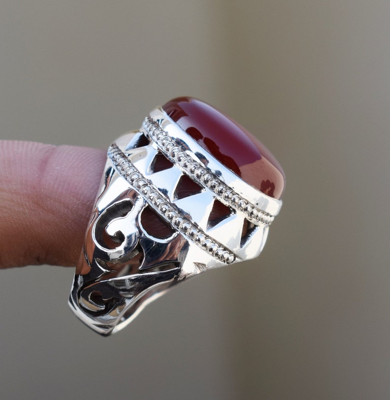 Beautiful Dark Brown Blood Red Yemeni Aqeeq Yaman Aqiq Yemen - Etsy