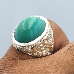 Green Turquoise Rare Tomb Shape Sabza Hussaini Feroza Unheated ...