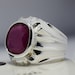 Ruby Ring Mens Real Ruby Stone Ring Natural Gemstone Handmade - Etsy