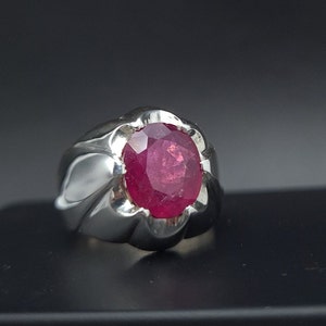Mens Ruby Ring From African Mines High Quality Flux Filled - Etsy