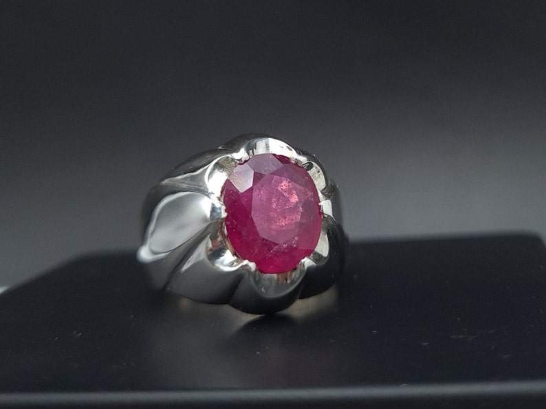 Mens Ruby Ring From African Mines High Quality Flux Filled - Etsy