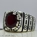 Pigeon Blood Red Ruby Mens Ruby Stone Ring Natural Ruby Band - Etsy