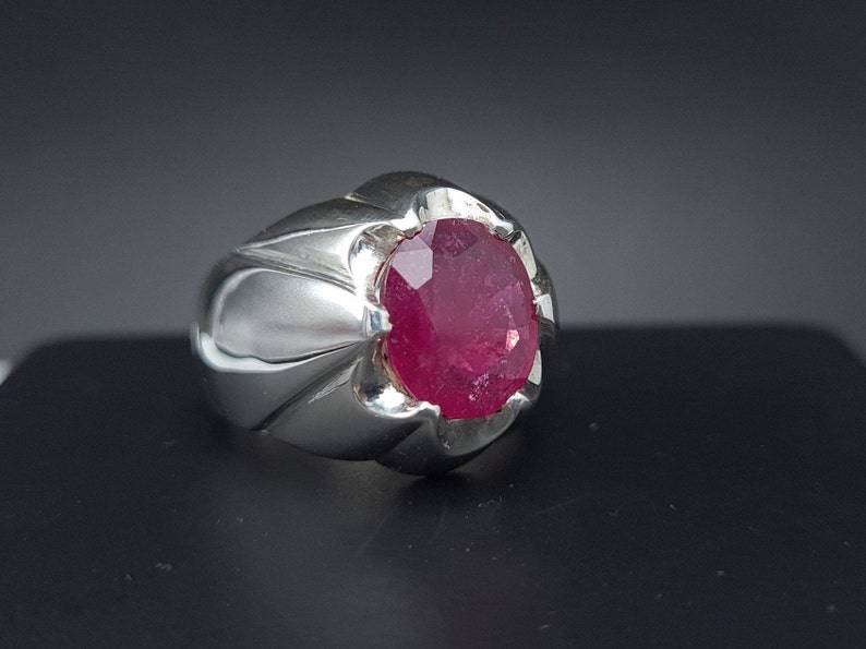 Mens Ruby Ring From African Mines High Quality Flux Filled - Etsy