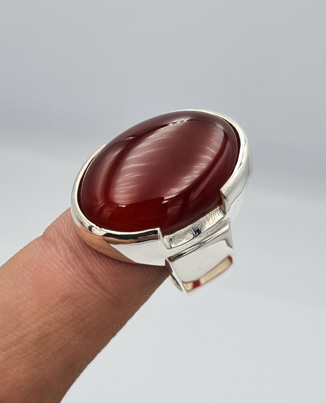 Unisex Aqeeq Ring Real Agate Gemstone Jewelry Rings Handmade - Etsy