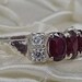 Natural Pigeon Blood Red Ruby Ring Dark Red Ruby Band Natural Stone 925 ...