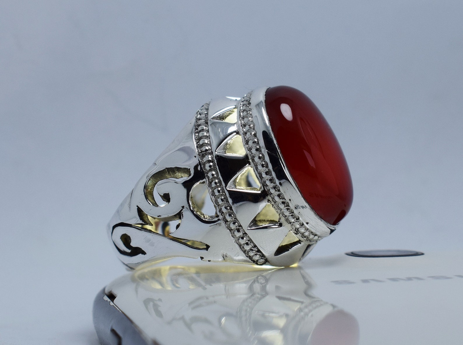 Beautiful Dark Brown Blood Red Yemeni Aqeeq Yaman Aqiq Yemen - Etsy