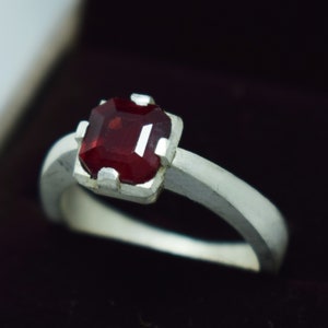 Ruby Ring Pigeon Blood Red Ruby Stone Womens Ruby Gemstone Rings ...