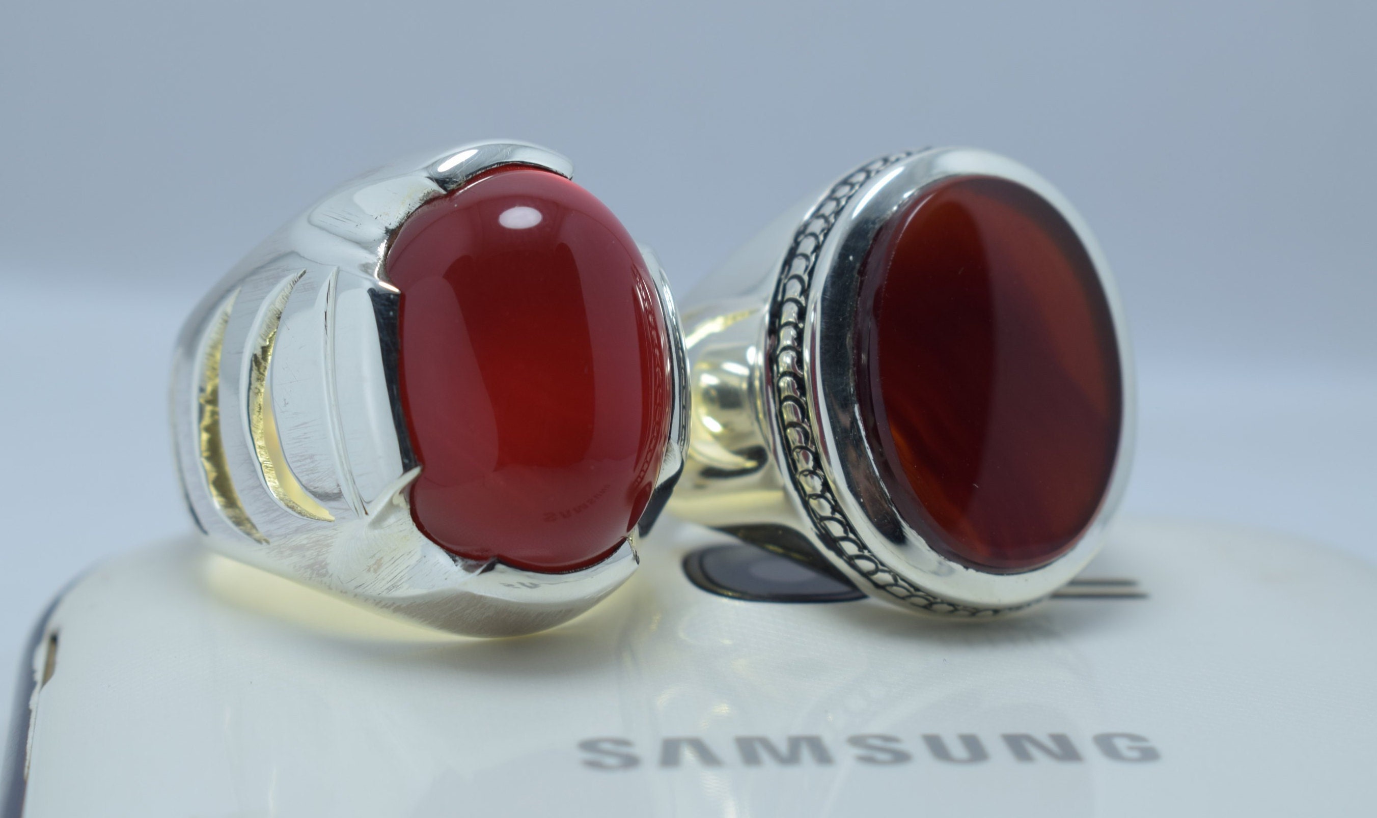 Yemeni Aqeeq Ring Akik Ring Kabadi Yaman Bague 925 Sterling | Etsy