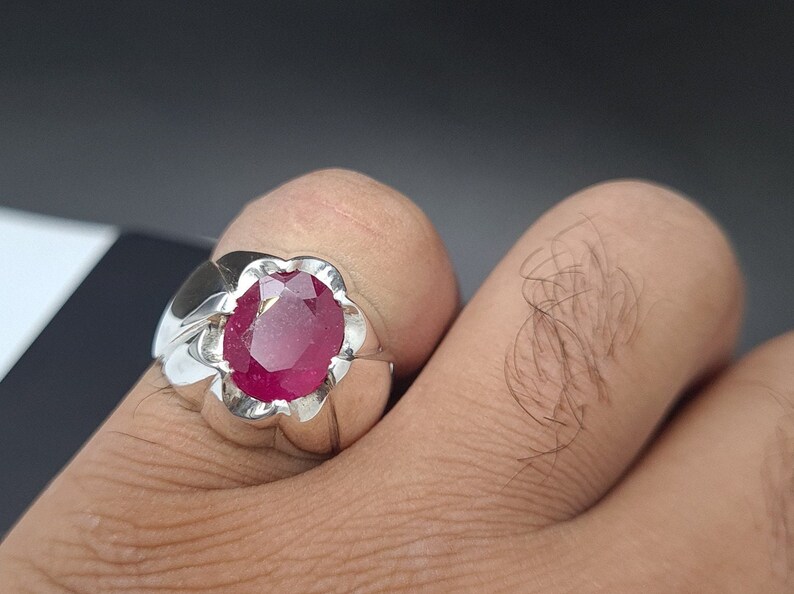 Mens Ruby Ring From African Mines High Quality Flux Filled - Etsy