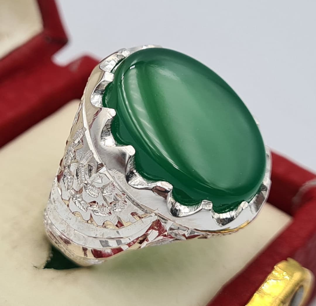 Yamni Akik Aqiq Yemen Agate Real Yamani Hakik Yemeni Aqeeq Ring Natural ...