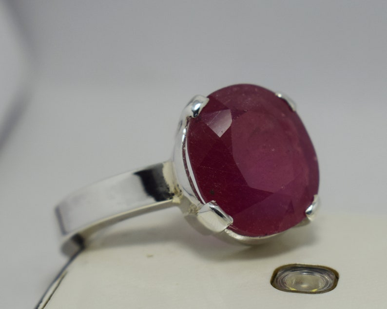 Ruby Ring Womens Rings Natural Pink Ruby Handmade Ring Real | Etsy
