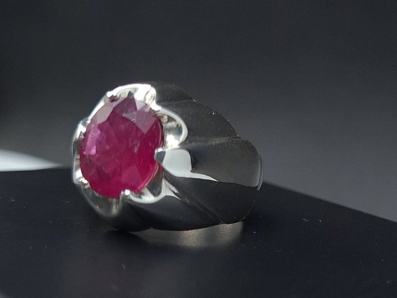 Mens Ruby Ring From African Mines High Quality Flux Filled - Etsy
