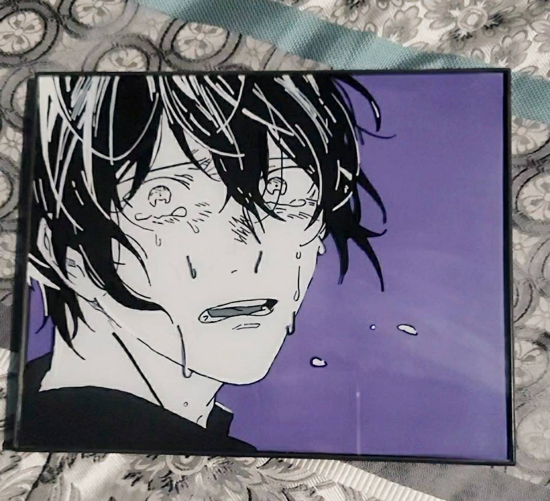 Custom anime glass painting 8x10 | Etsy