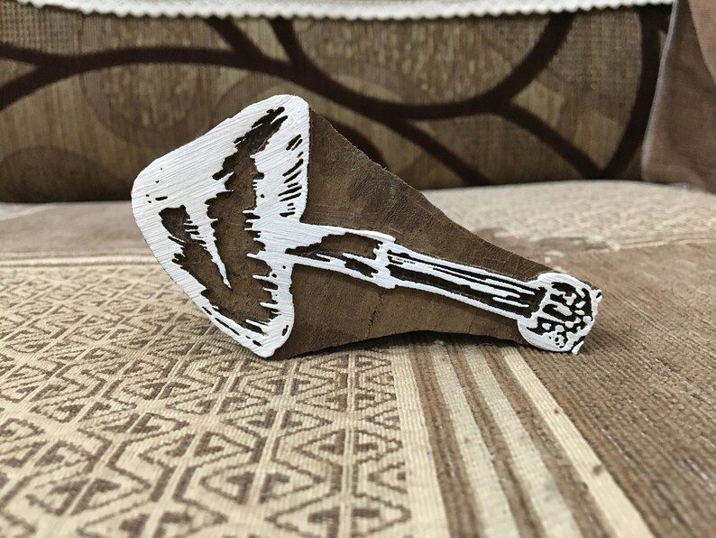 Wood Fungi Mushroom Wooden Batik Pottery Stamp - Etsy
