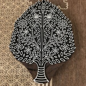 Full Bloom Leaves Tree, Wooden Stamp, Pottery Batik Print Block - Etsy