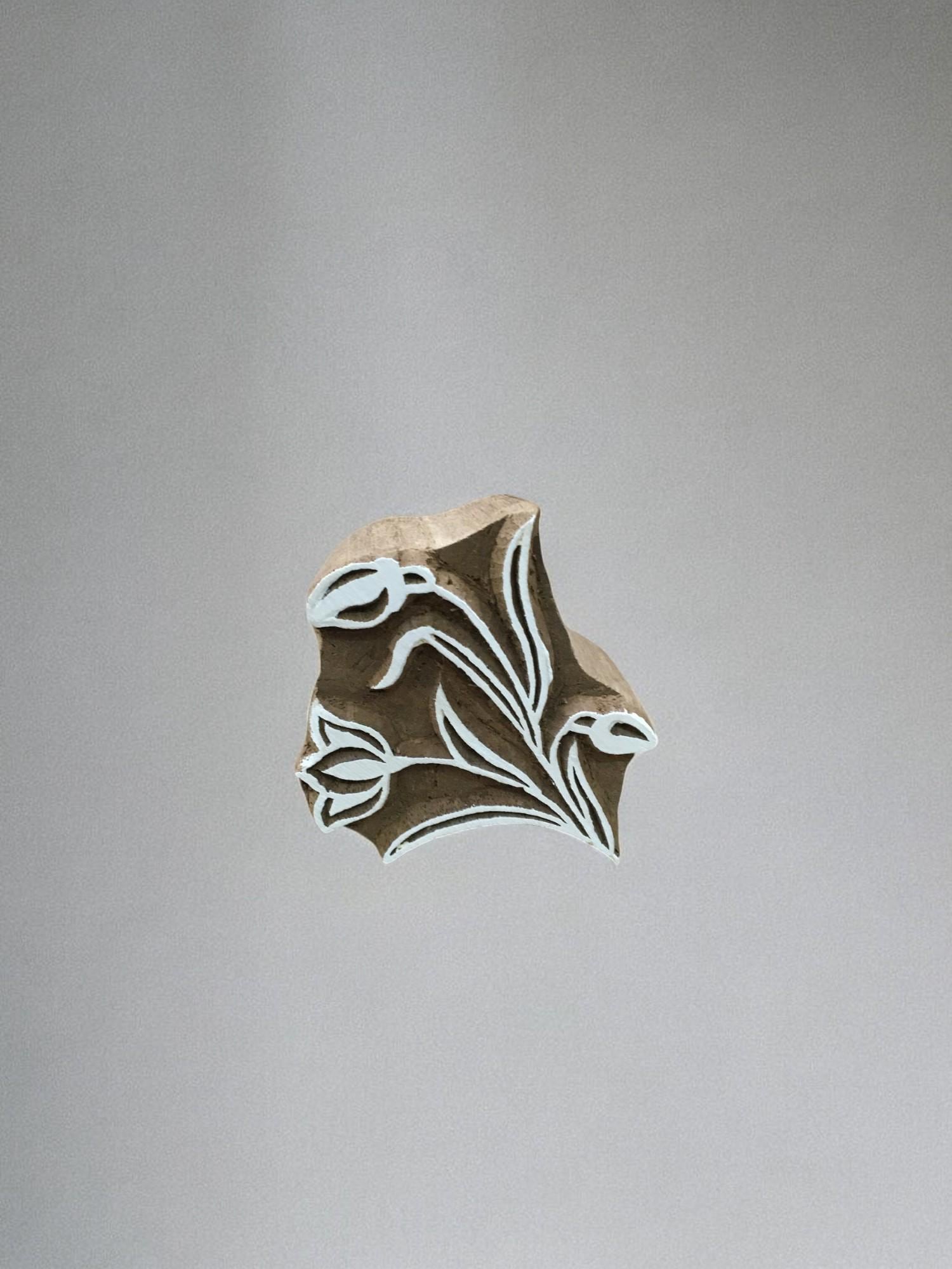 Ivy Leaf, Hand Carved Indian Wood Printing Block; Textile Stamp ...