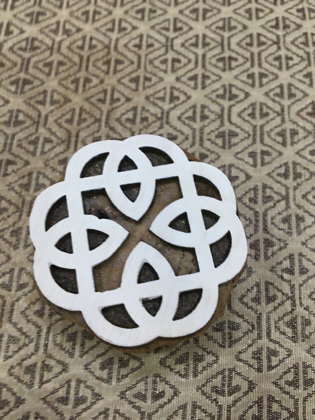 Celtic Knot Hand Carved Indian Wood Printing Block; Textile Stamp ...