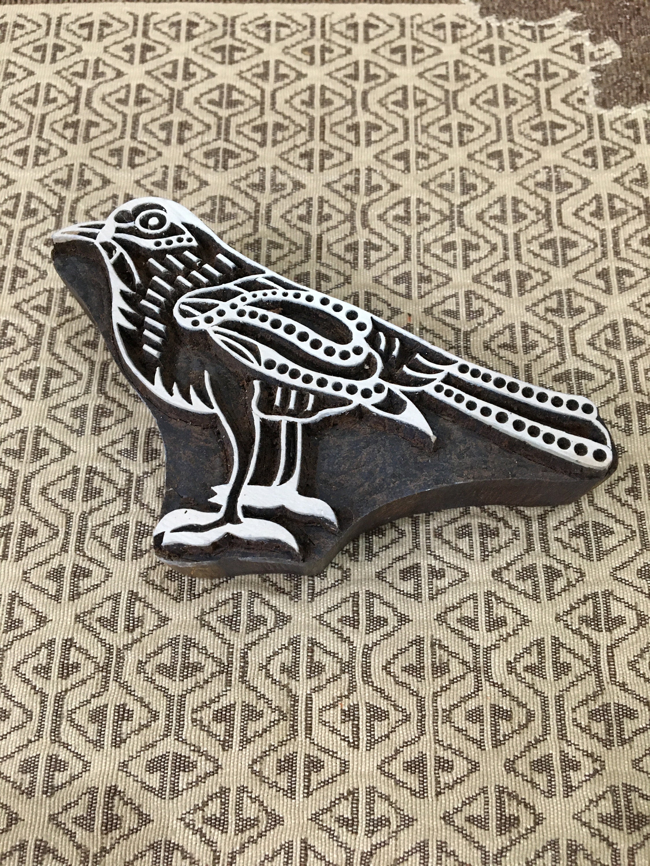 A Silent Canary Hand Carved Indian Wood Printing Block - Etsy