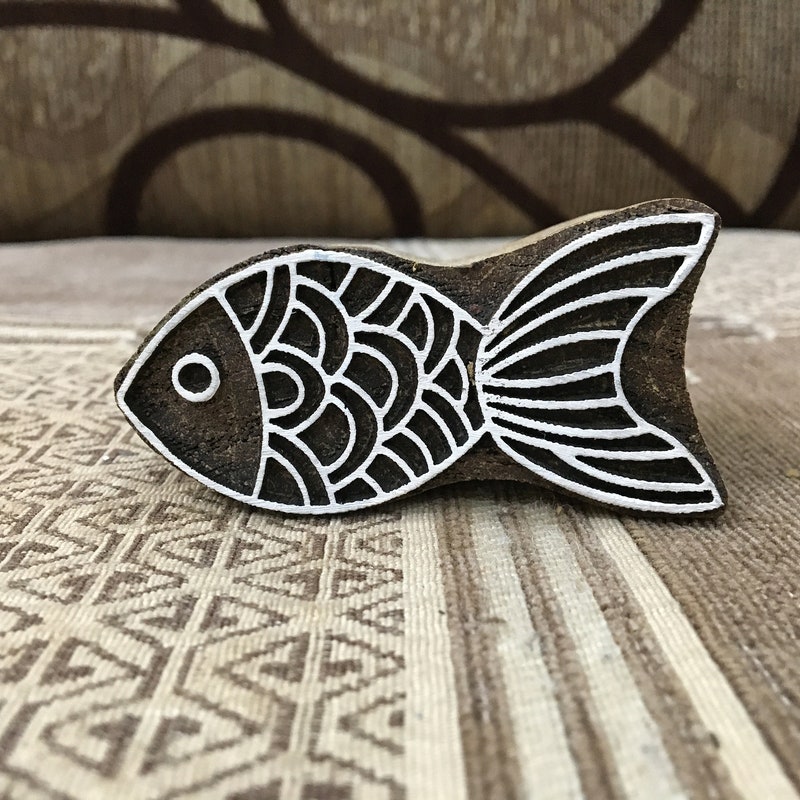 Fish Rubber Stamp - Etsy