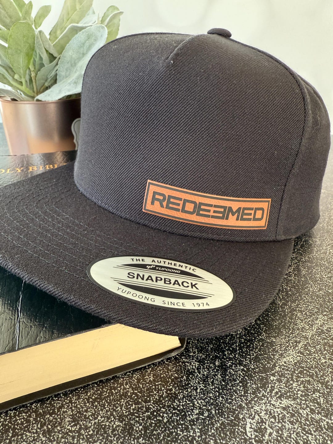 Redeemed | Christian Hat | Faith Hat | Vegan Leather | Leatherette ...