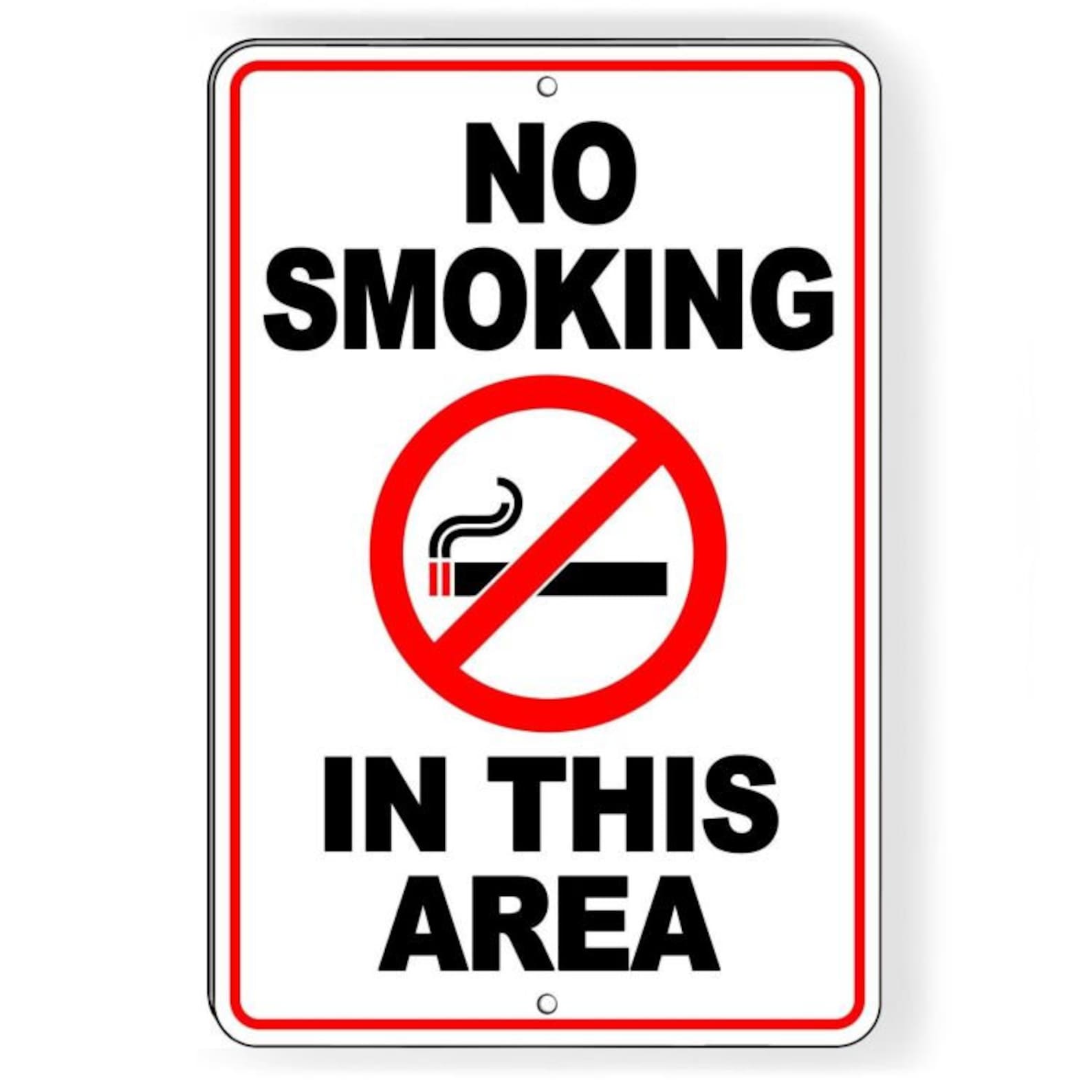 No Smoking in This Area / Sign / Decal / Yard Sign Warning - Etsy Australia