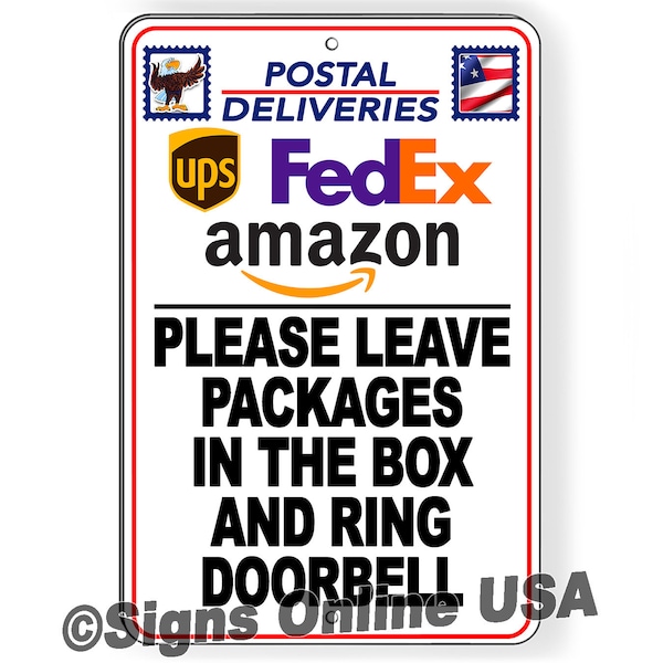Please Place Packages in Box - Etsy
