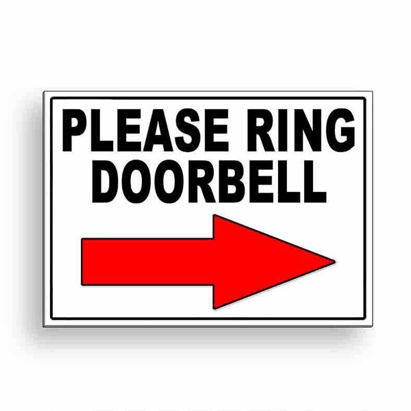 Please Ring Doorbell Sign - Etsy