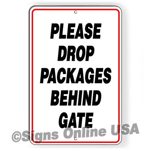 Please Deliver Packages Here Arrows Down Sign / Decal / Yard - Etsy