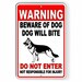 STOP Beware of Dog Keep Gate Shut Do Not Enter Without Permission Sign ...