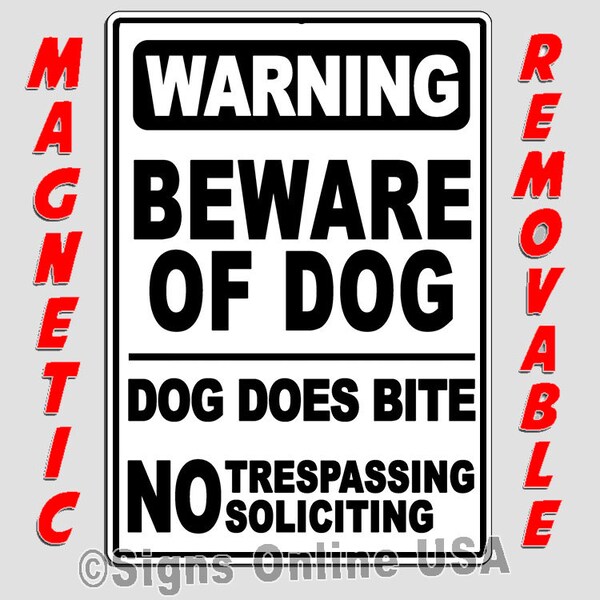 Keep Out Dog Sign - Etsy