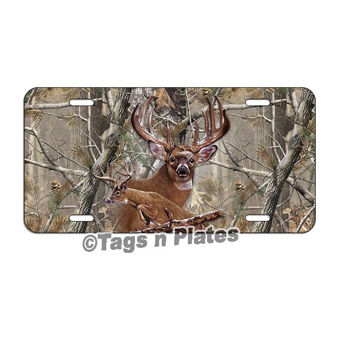 Deer Hunting Hunter License Plate Tag or Decal Personalized - Etsy