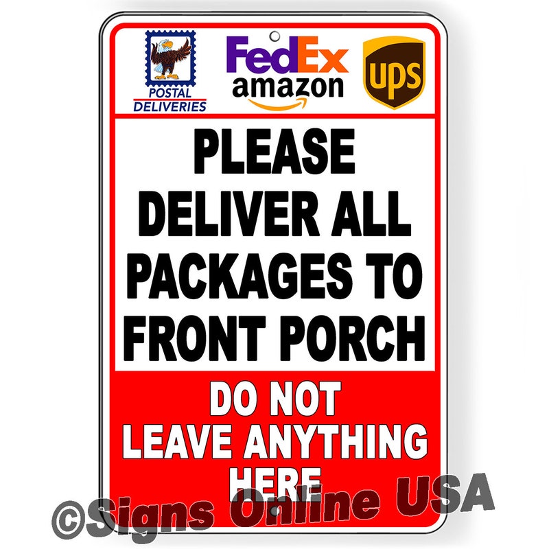 Personalized Package Delivery Signs - Etsy