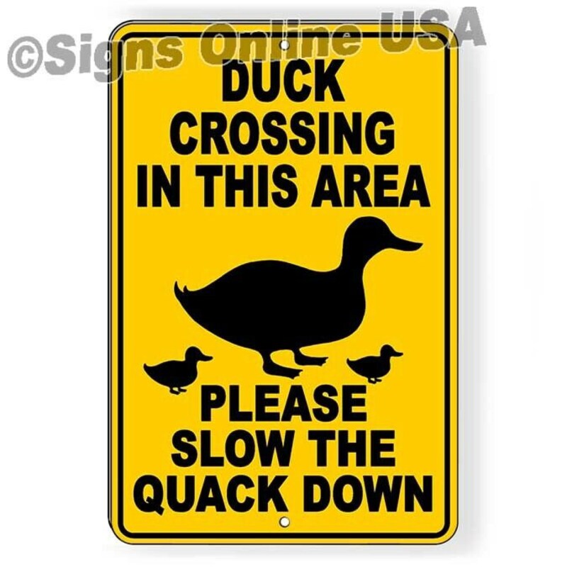 Funny Duck Signs - Etsy