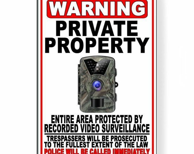 SURVEILLANCE CAMERAS in OPERATION Sign Lightweight and Easy to Install ...