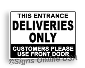 Only Entrance Door Sign - Etsy