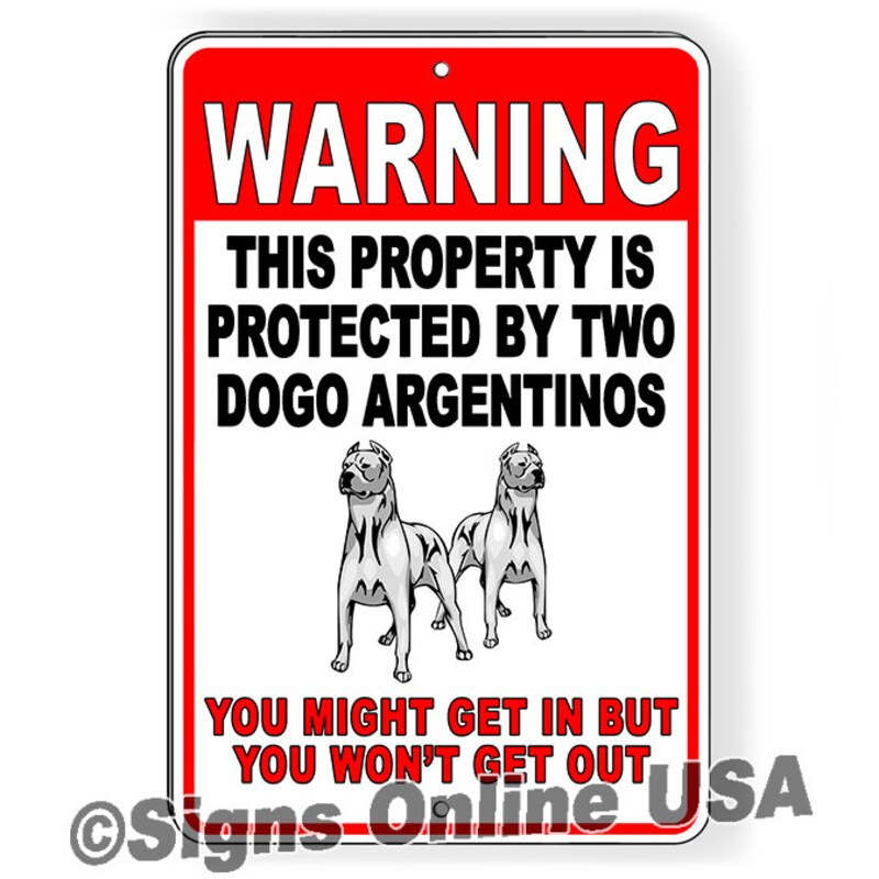Keep Out Dog Sign - Etsy