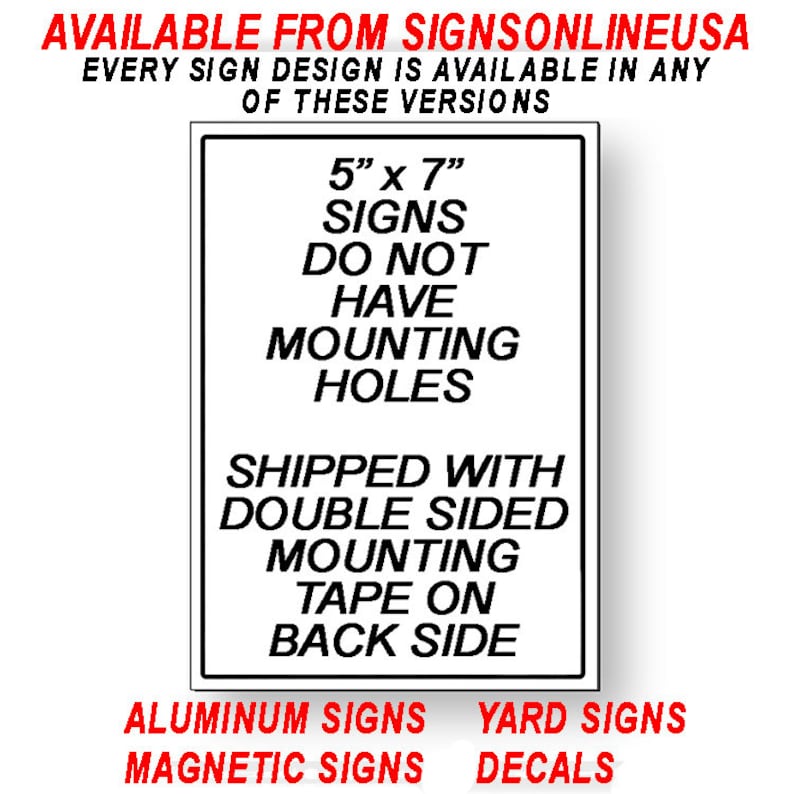 Leave Deliveries on Bench Sign - Aluminum or Magnetic, Delivery ...