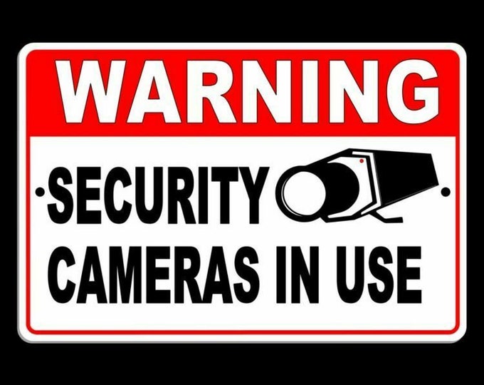 Security Camera Decal Single Custom - Etsy