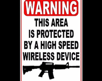 WARNING This House is Protected by A High Speed Wireless - Etsy