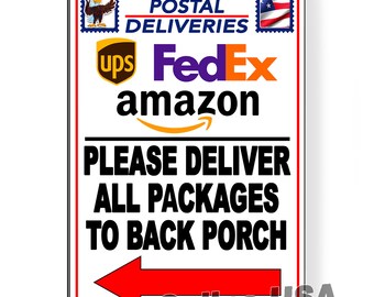 Delivery Left Arrow Sign - Etsy