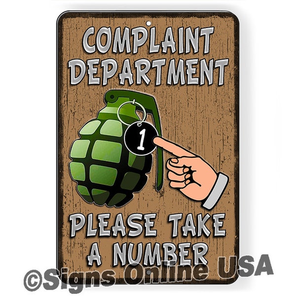Complaint Department Grenade - Etsy