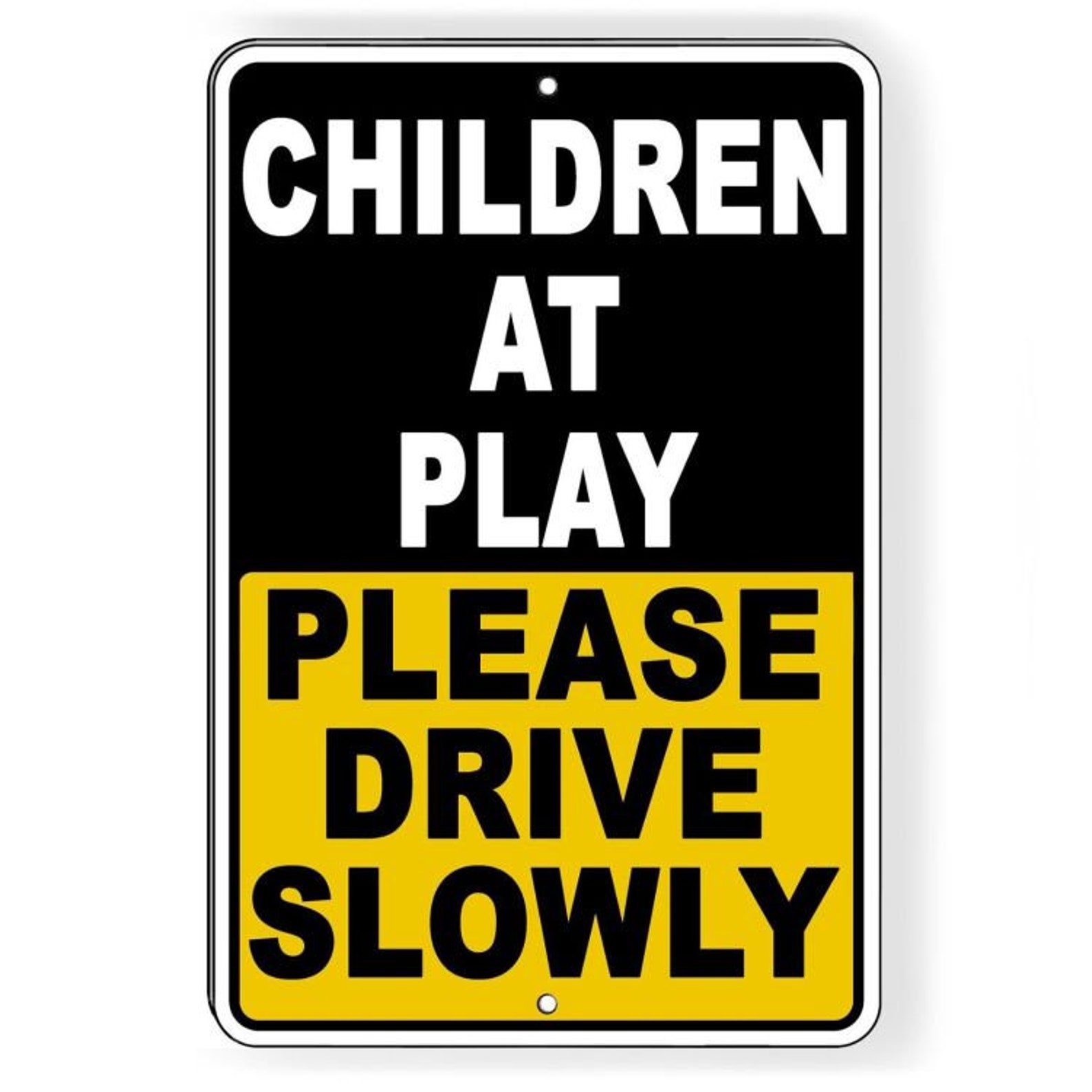 Children at Play Please Drive Slowly Sign / Decal / NW18 / Magnetic ...