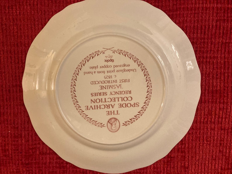 Spode Regency Series Jasmine Cranberry Red Dinner Plates, Set of 4 - Etsy