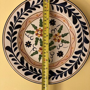 Blue and White Mexican Pottery Style Talavera 11 Plate - Etsy