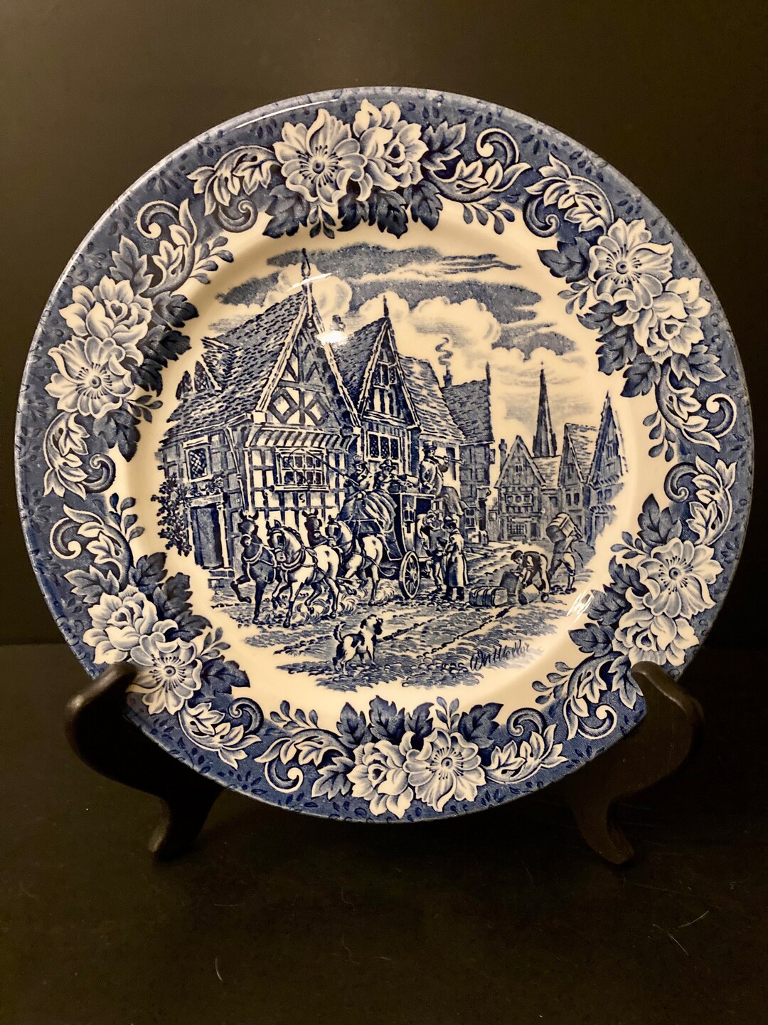 Dickens Series Blue by English Ironstone Tableware Blue and White ...