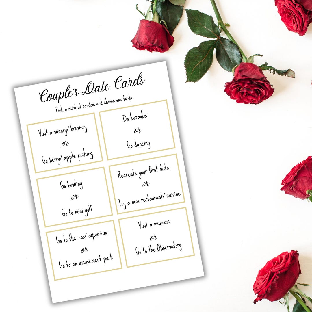 50+ Couple's Date Cards - Pick or Choose Your Fun Date - Etsy