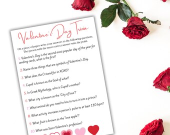 20 Valentine's Day Trivia Questions - Downloadable and Printable Party ...