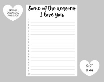 10 Reasons Why I Love You Dad Booklet Coloring Activity for Kids Gift ...