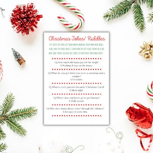50+ Christmas Jokes/ Riddles Printable - Kids Lunchbox, Christmas ...