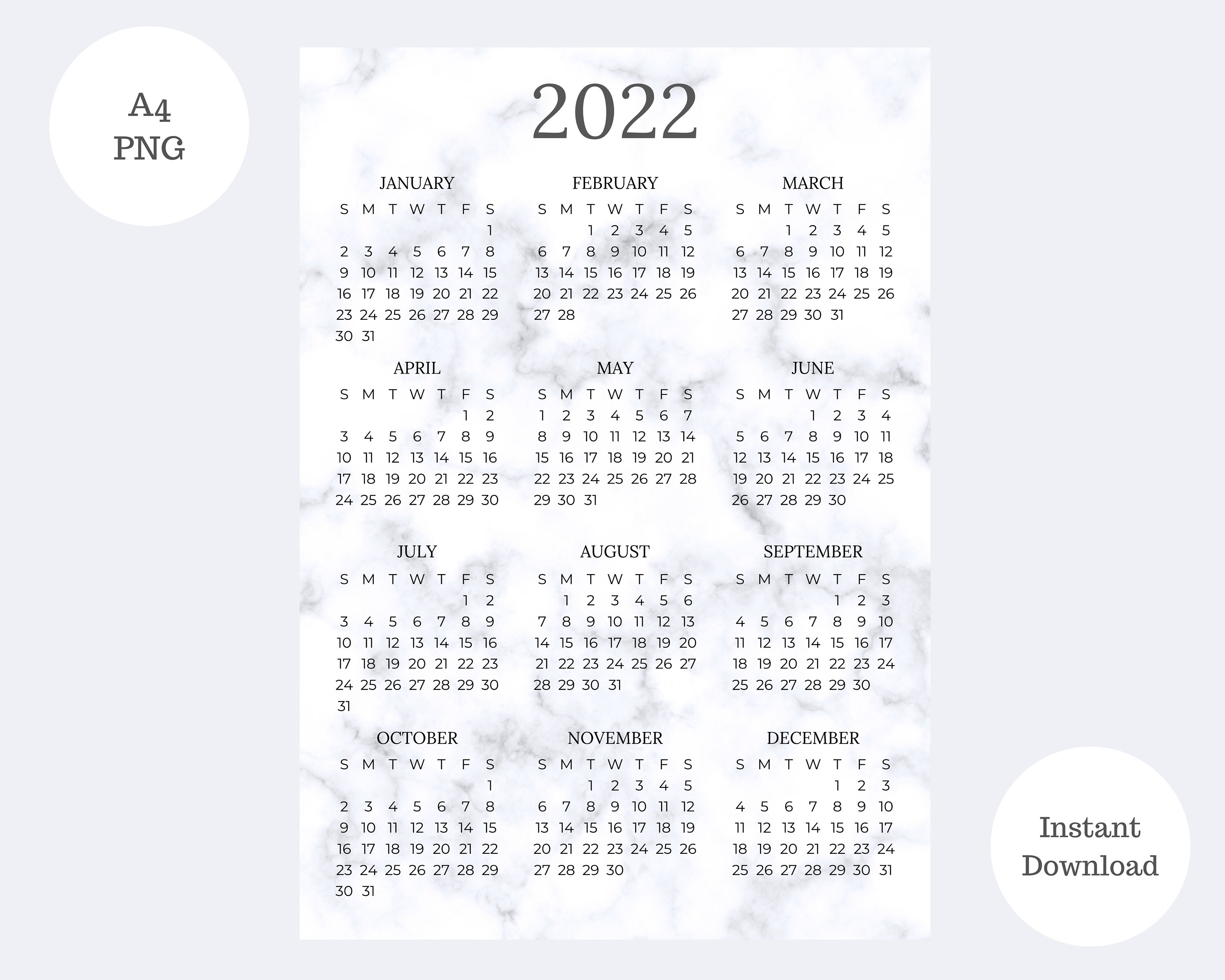 2022 mini calendar printable - pinoybool